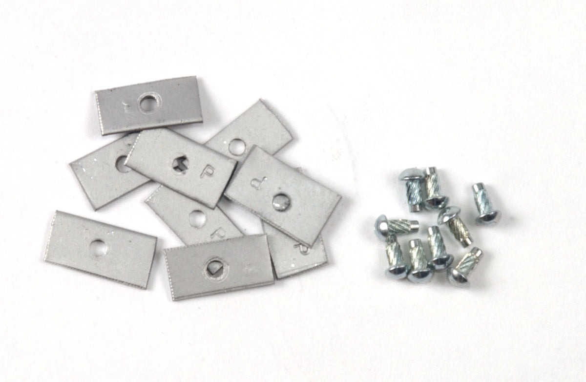 1956-62 Corvette Hardtop Header Retainer Clips & Rivets (Set of 9 ...